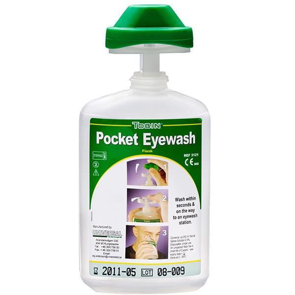 Tobin Pocket Eyewash Flask – 200ml - Beacon Safety